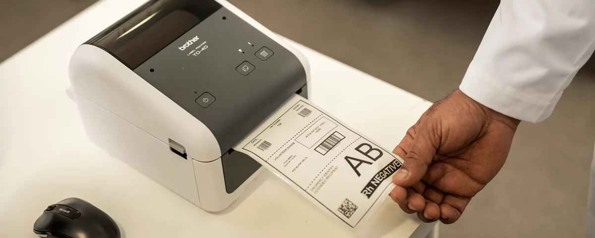 Desktop label and receipt printers for high volume label printing